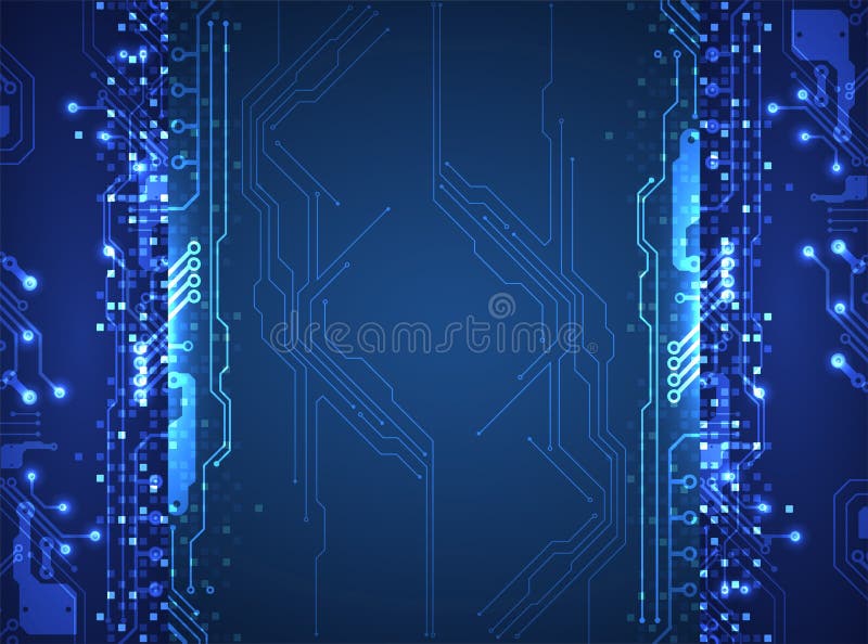 Vector Illustration, Hi-tech Digital Technology and Engineering Stock ...