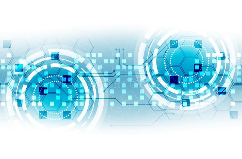 Vector Illustration, Hi-tech Digital Technology and Engineering Stock ...