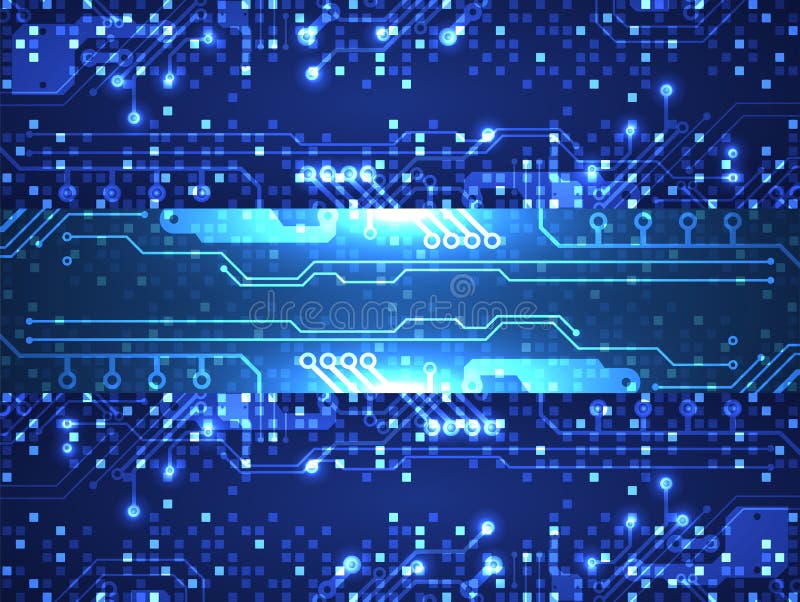 Vector Illustration, Hi-tech Digital Technology and Engineering Stock ...