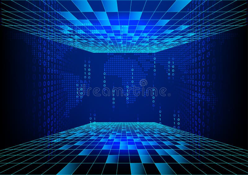 Vector Illustration Hi Technology Style Line Digital Glow Abstract ...