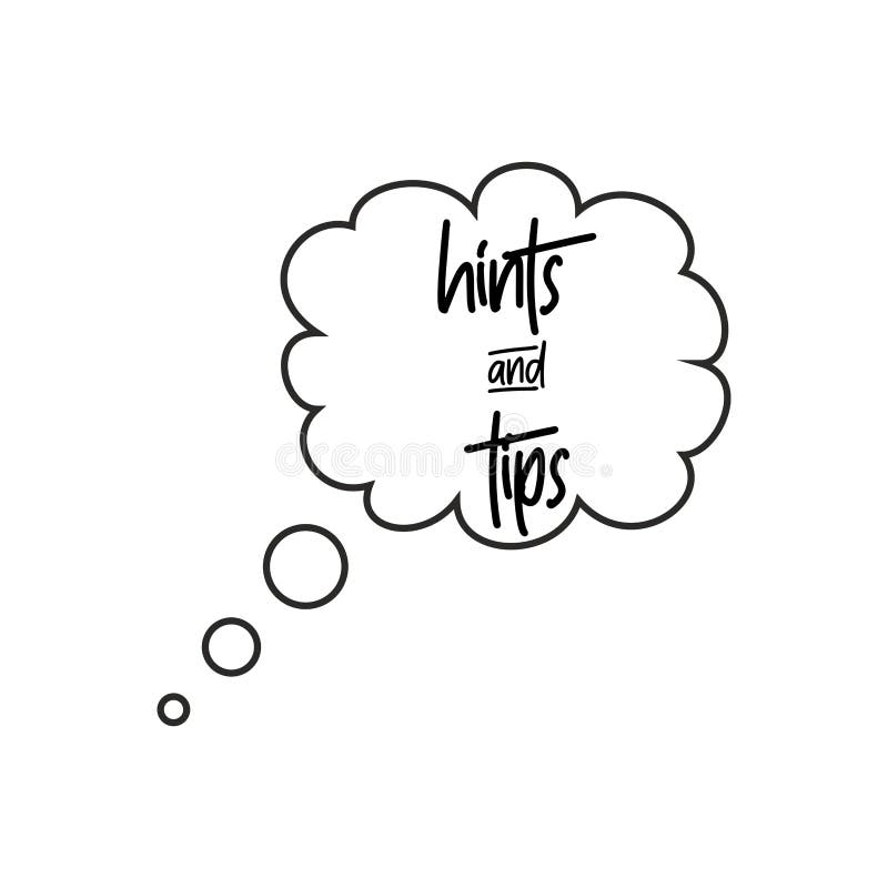 Hints and Tips. Guidance, Creative.Hot Tip.Hints and Tips Words on ...
