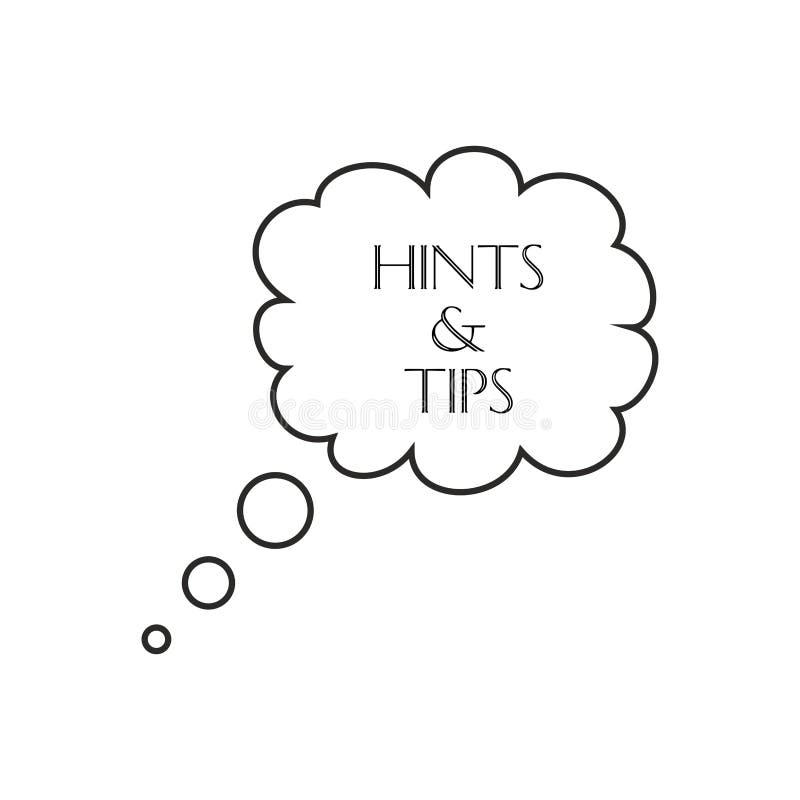 Hints and Tips. Guidance, Creative.Hot Tip.Hints and Tips Words on ...
