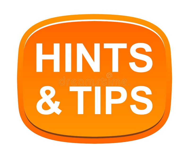 Quick Tip Orange Round Button Help and Suggestion Concept Stock Vector ...
