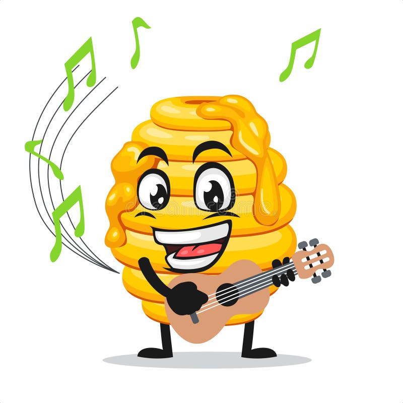 Honey Bee Playing Guitar Stock Illustrations – 14 Honey Bee Playing ...