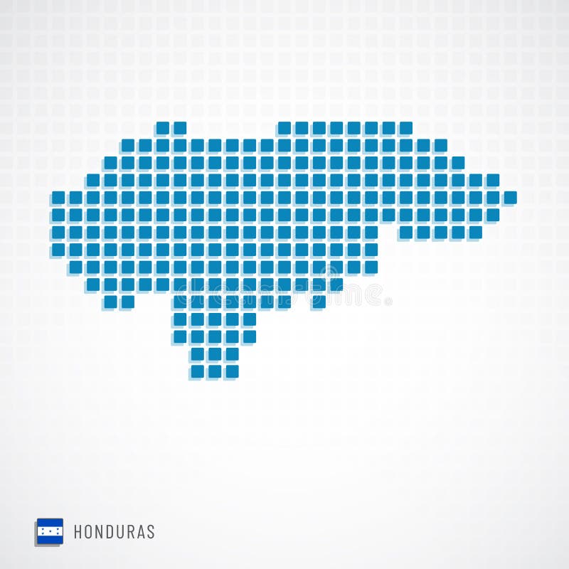 Honduras map and flag icon stock vector. Illustration of icon - 111712850