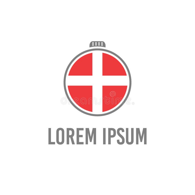 Vector Illustration Hospital Hour Icon Logo Design Red Color Stock ...