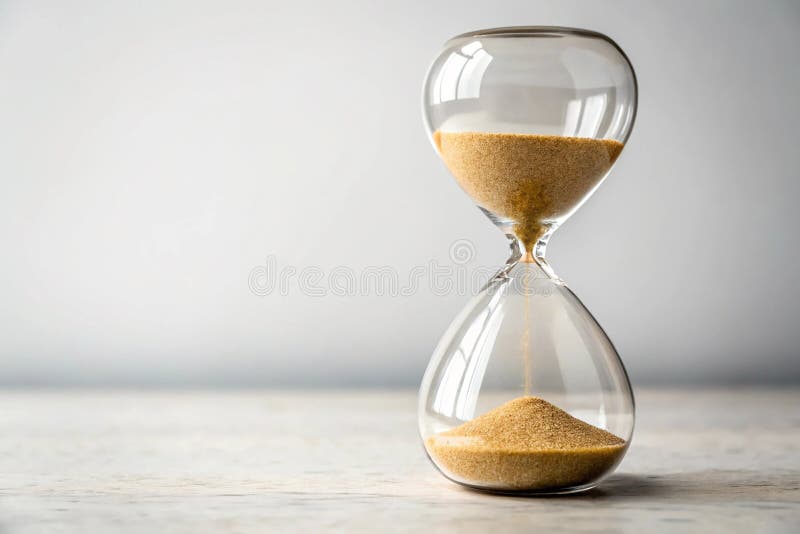 Hourglass. Glass Timer Sand Clock Timer. Business, Time and Deadline ...