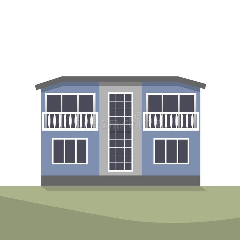 Vector Illustration of House Stock Vector - Illustration of shop ...