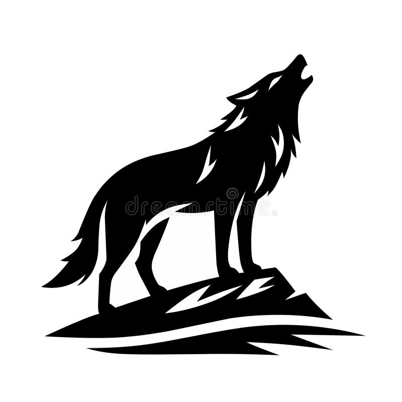 Wolf Silhouette Vector Logo Stock Illustrations – 15,786 Wolf ...