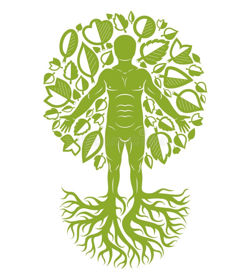 Vector Art Graphic Illustration of Strong Male, Body Silhouette Created ...