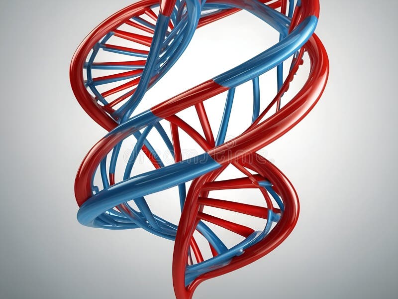 Vector Illustration of Human DNA Structure Stock Illustration ...