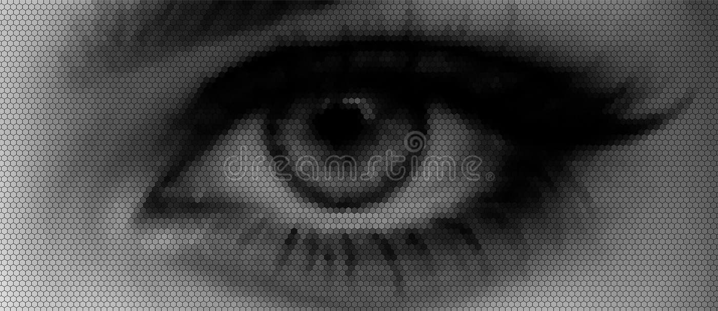 Halftone Human Eye Stock Illustrations – 576 Halftone Human Eye Stock ...