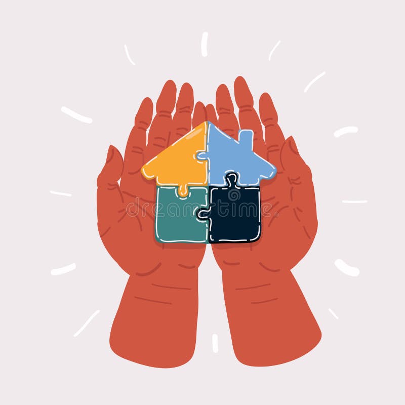 Shape Puzzle in Cartoon Style, Color by Number, Education Paper Game ...