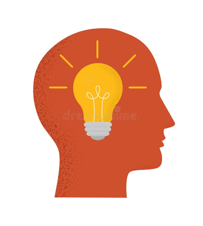Human Head Man Finding Solution Stock Illustrations – 284 Human Head ...