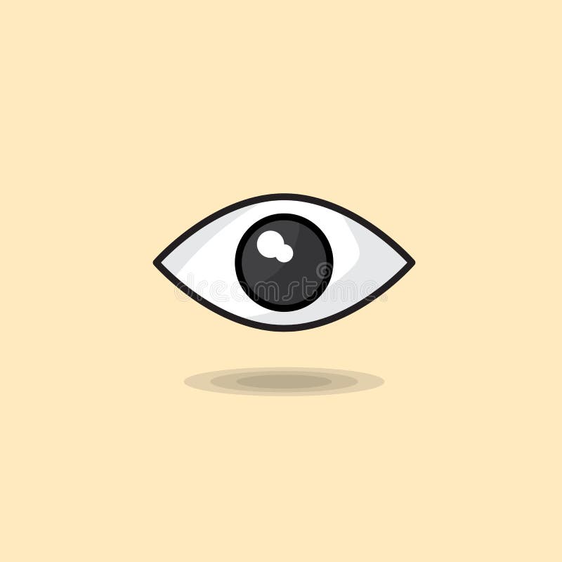 Vector Illustration of Human Open Eyes, Sight, Looking Eye, Vision on ...