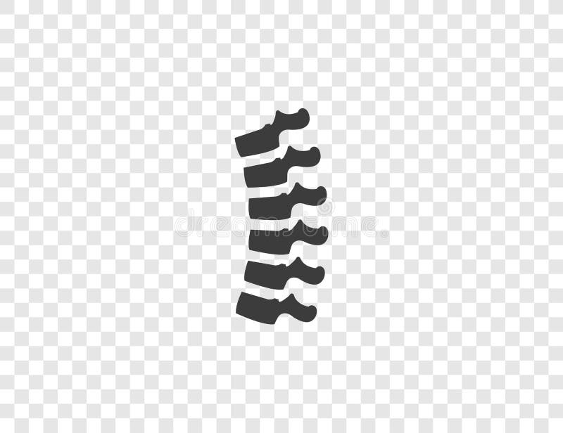 Backbone Icon, Human Spine Template. Vector Illustration Stock Vector ...
