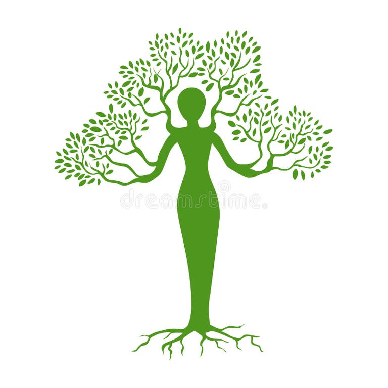 Tree and Human. Human Tree Vector Stock Vector - Illustration of growth ...