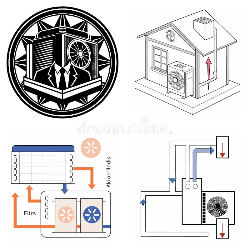Hvac System Components Stock Illustrations – 395 Hvac System Components ...
