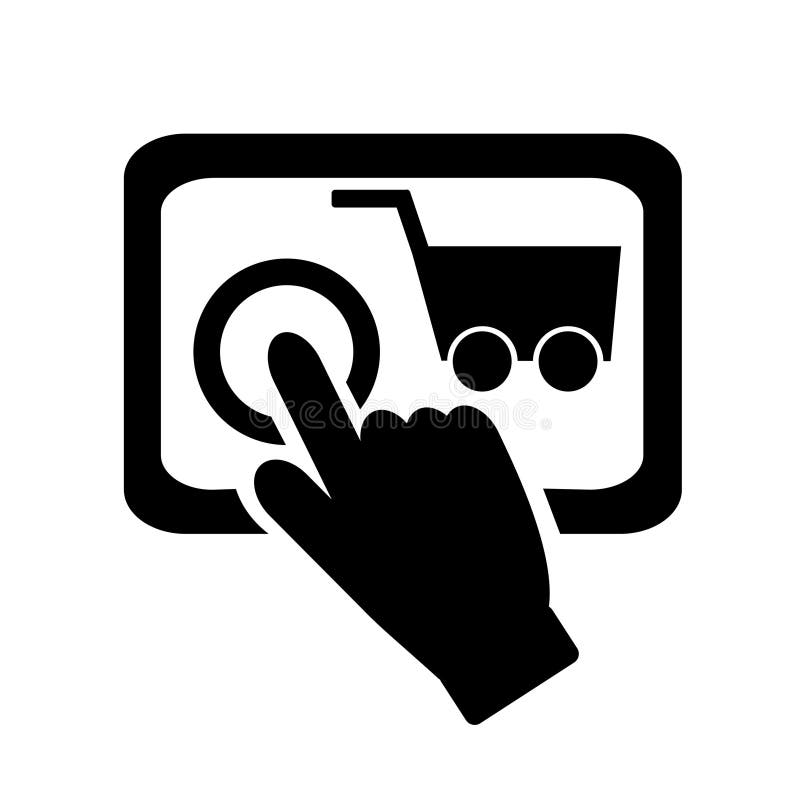 Vector Illustration, Icon, Click and Buy. Stock Vector - Illustration ...