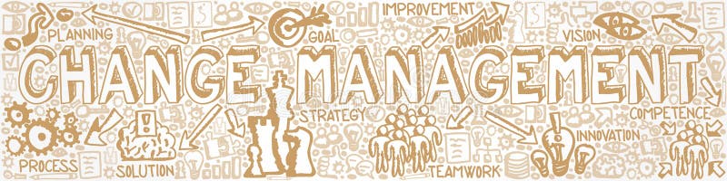 Vector Illustration of Icon Collection with Change Management Concept ...