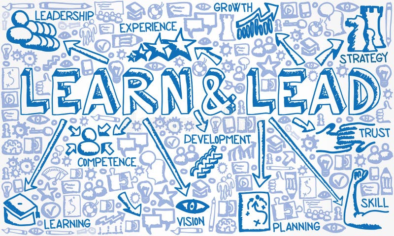 Learn and Lead Teamwork stock illustration. Illustration of creativity ...
