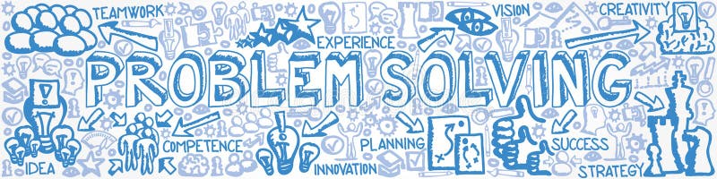 Vector Illustration of Icon Collection with Problem Solving Concept ...