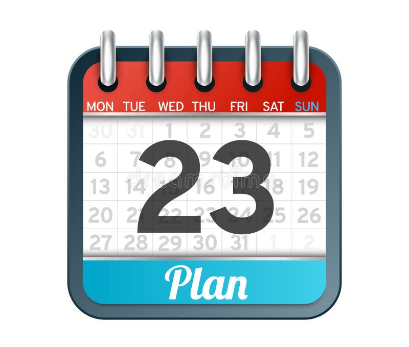 Vector Illustration of Icon Day Planner Stock Illustration ...
