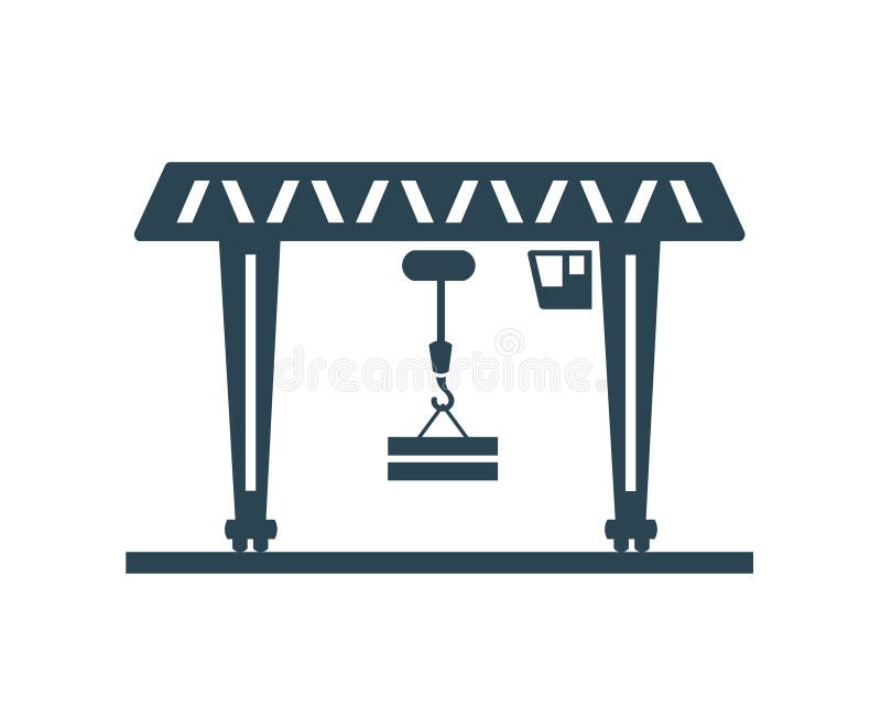 Vector Illustration of the Icon, Logo of a Crane, Construction, Loading ...