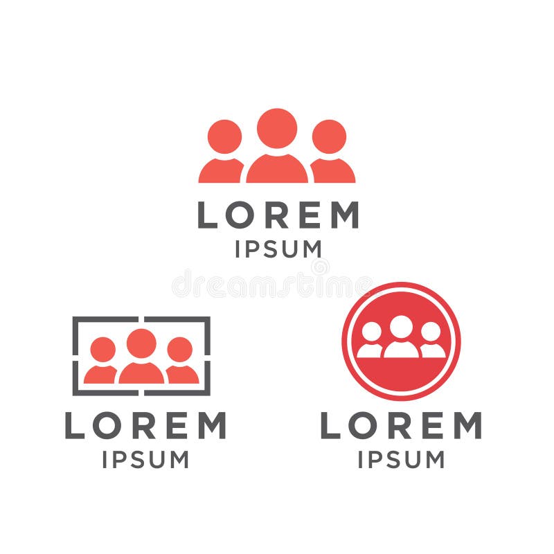 Vector Illustration Icon Logo Design for Community and Organization ...