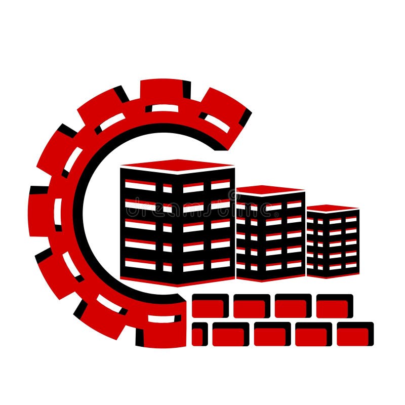 Vector Illustration, Icon, Logo of Multi-storey Buildings, Construction ...