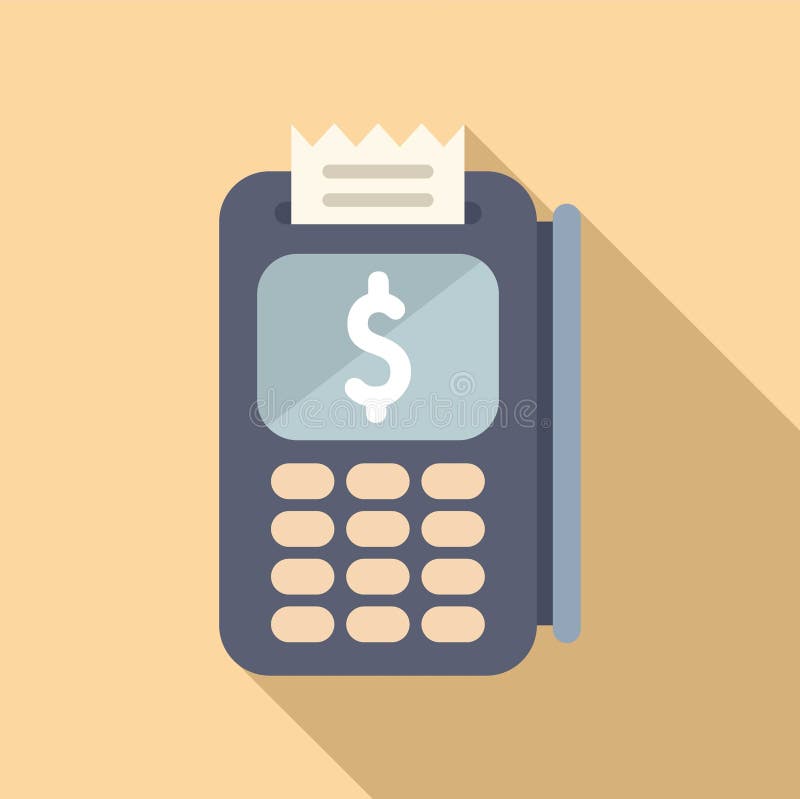 Flat Design Illustration of a Calculator with a Dollar Sign Stock ...