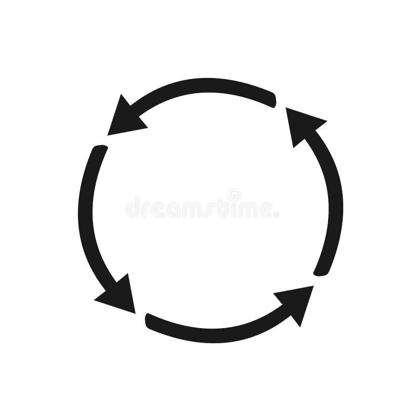 Four Rotation Arrow Logo Vector Stock Vector - Illustration of ...
