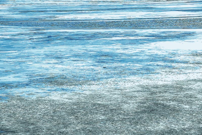 Vector Illustration of an Icy River Surface. Texture of Ice and Water ...