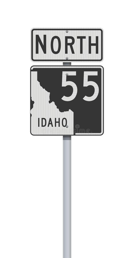 Idaho State Highway Road Sign Stock Vector - Illustration of sign ...