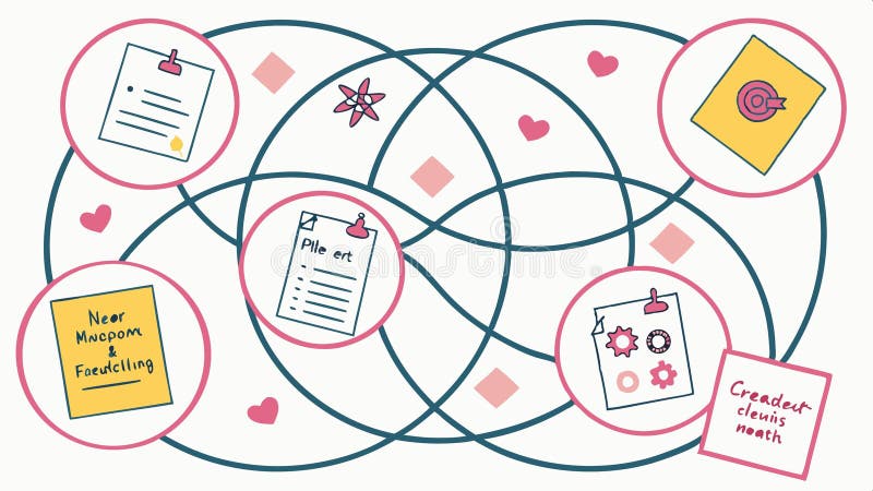 Idea and Planning Board with Calendar and Notes Vector Design ...