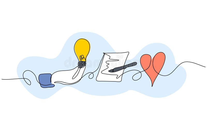 Vector Illustration of Ideas for Writing Stories Stock Vector ...