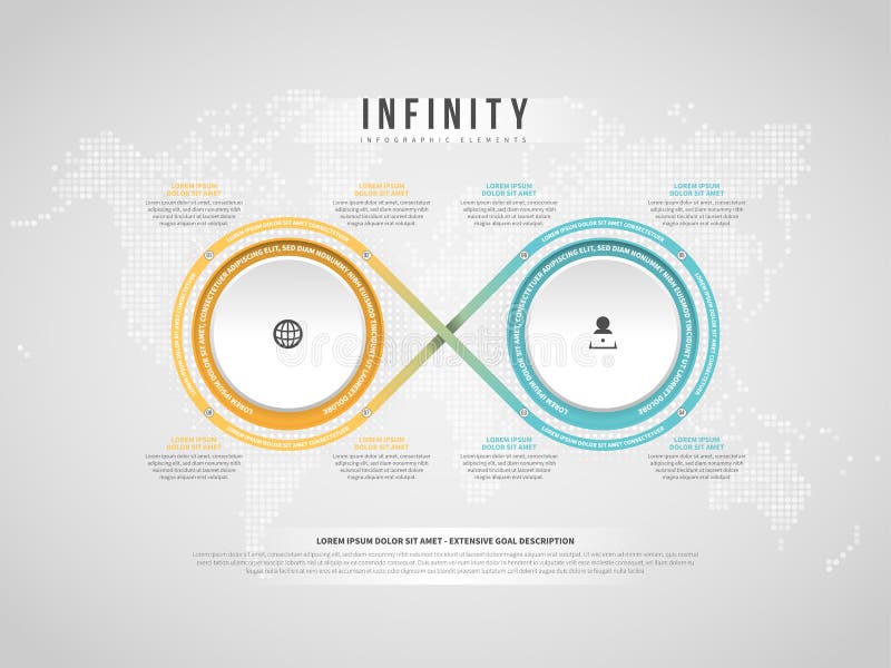Infinity Infographic stock vector. Illustration of flow - 248837591