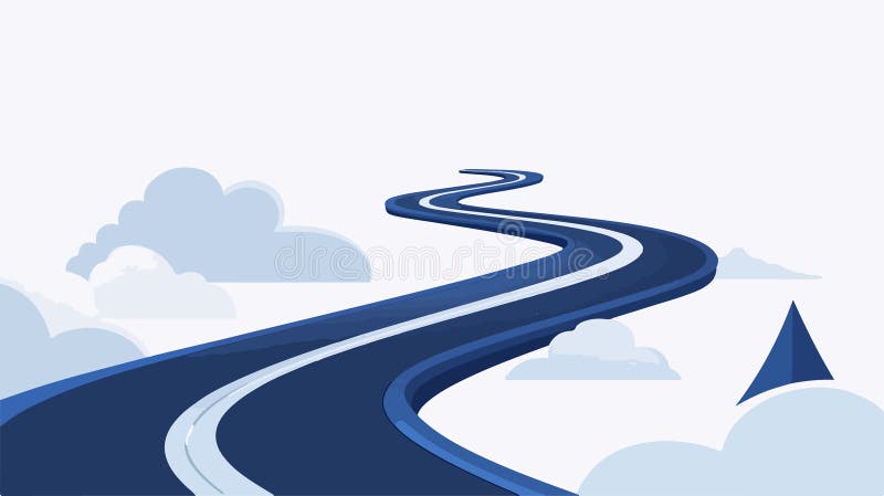 Vector Illustration of Infinity Road Concept Stock Vector ...