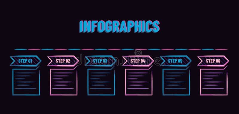 Vector Illustration of Infographic Diagram Line Art Stock Vector ...