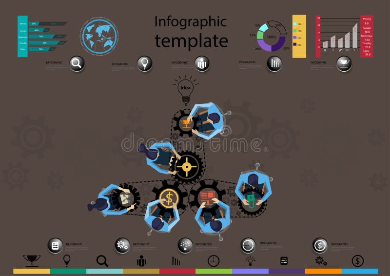 Vector Illustration Infographic Template Business Modern Idea and ...