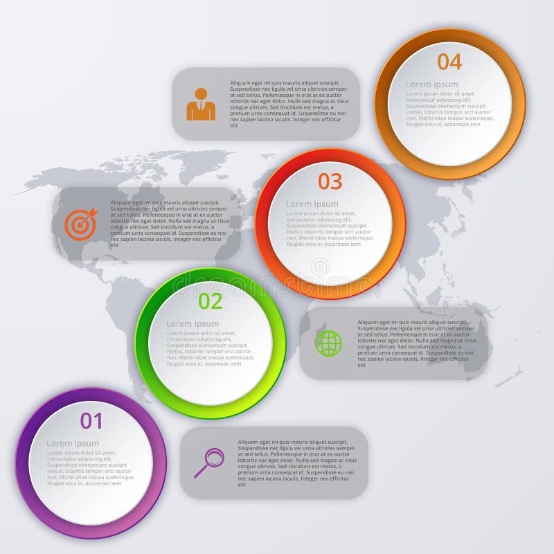 Vector Illustration Infographics Four Options Stock Vector ...