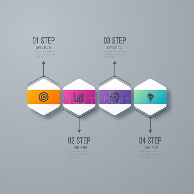 Vector Illustration Infographics Four Options Stock Vector ...