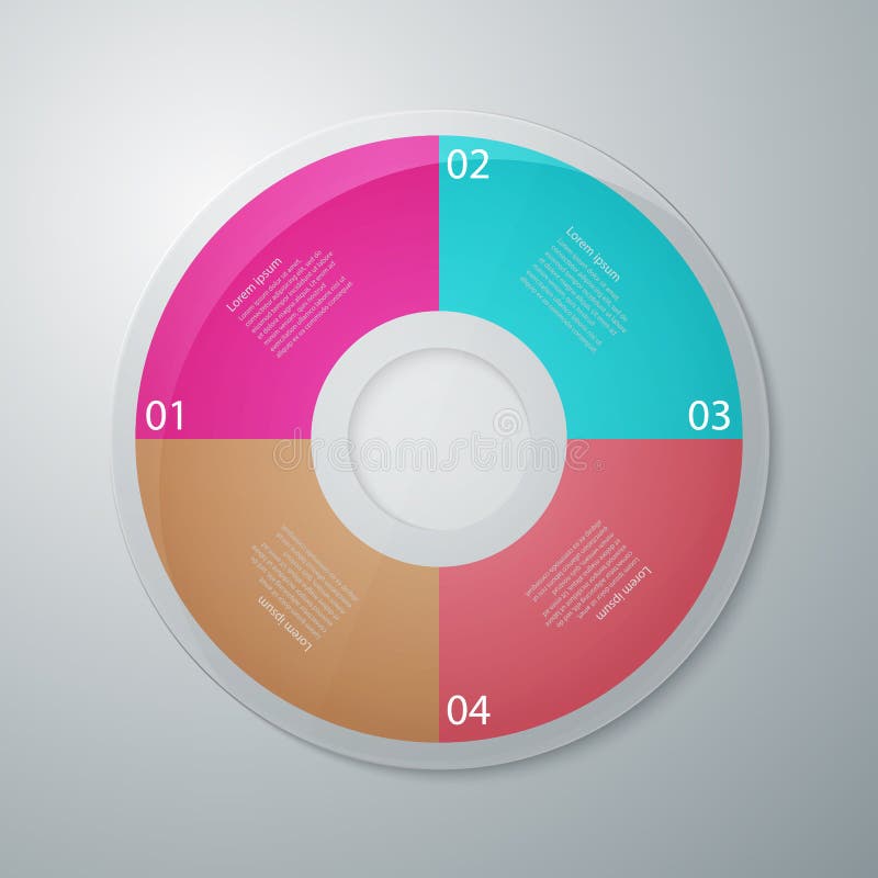 Vector Illustration Infographics Four Rectangles . Modern Template ...