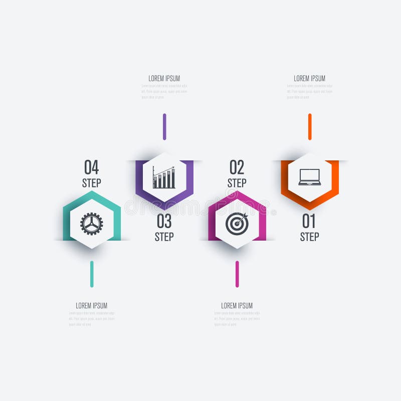 Vector Illustration Infographics 4 Options Stock Vector - Illustration ...