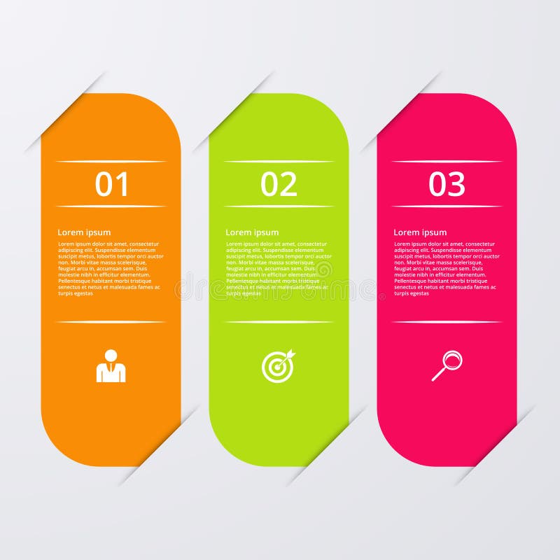 Vector Illustration Infographics Three Options Stock Vector ...