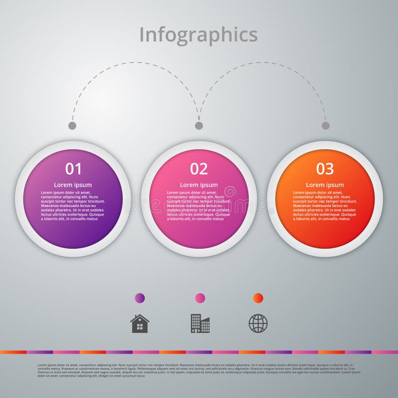 Vector Illustration Infographics Three Options Stock Vector ...