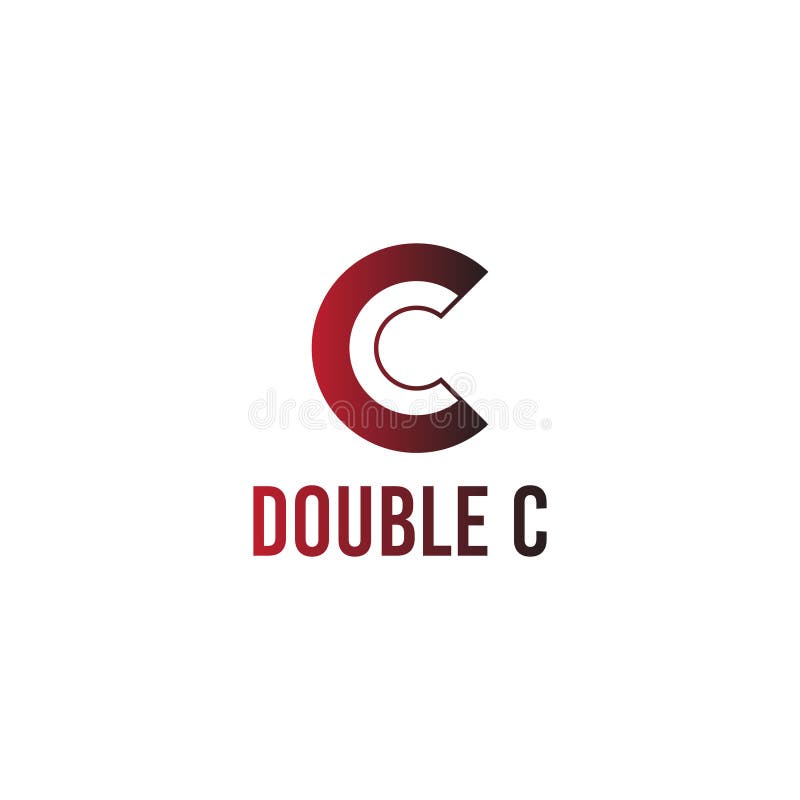 Double or Two Letter C Logo Icon Design Template Elements in 3d Style ...