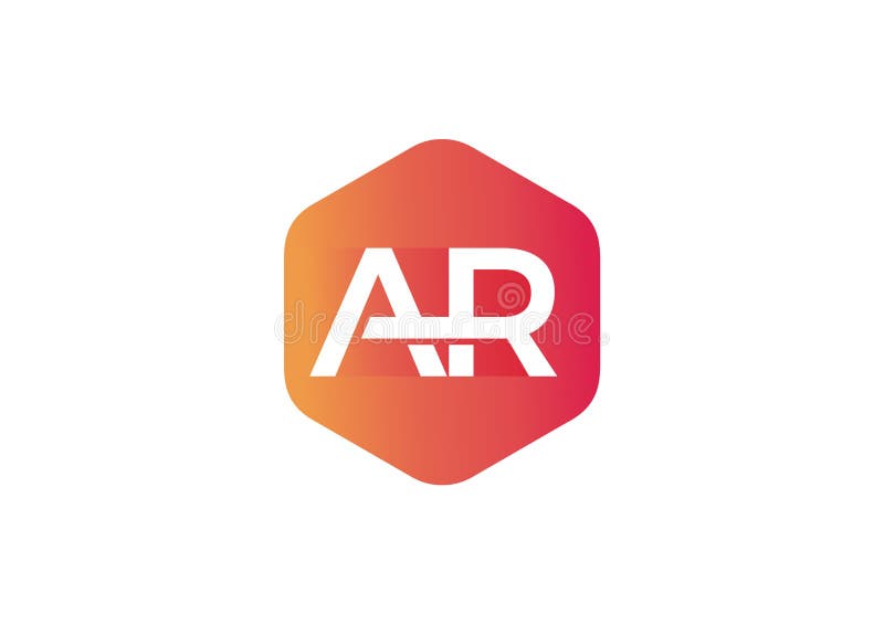 AR Logo Design stock vector. Illustration of letter - 167248174