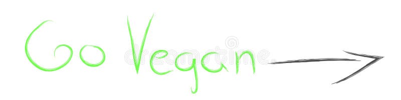 Go vegan stock vector. Illustration of product, govegan - 13803549
