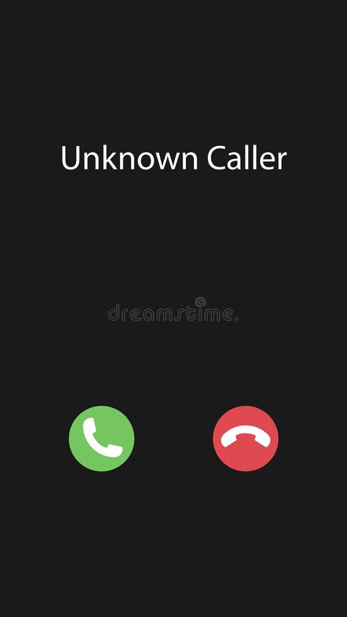 Unknown Caller. Isometric Vector Illustration. Realistic White Outline ...